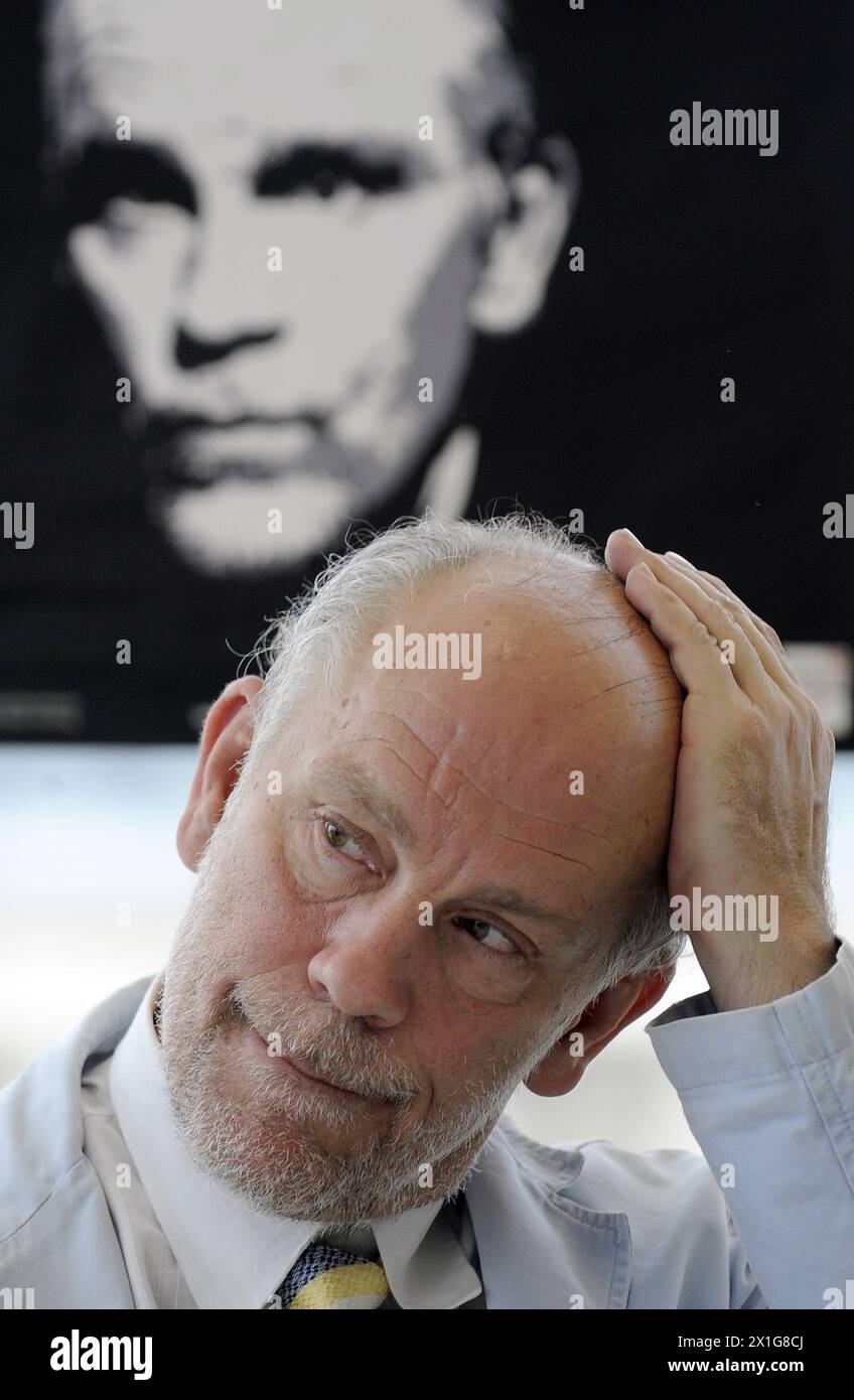 Actor John Malkovich at the press conference of "The Infernal Comedy ...
