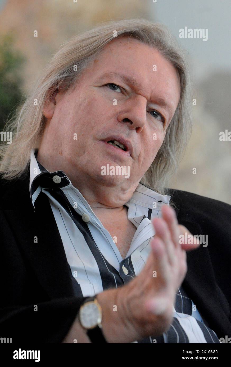 British author Christopher Hampton during an interview in Vienna on 7th ...