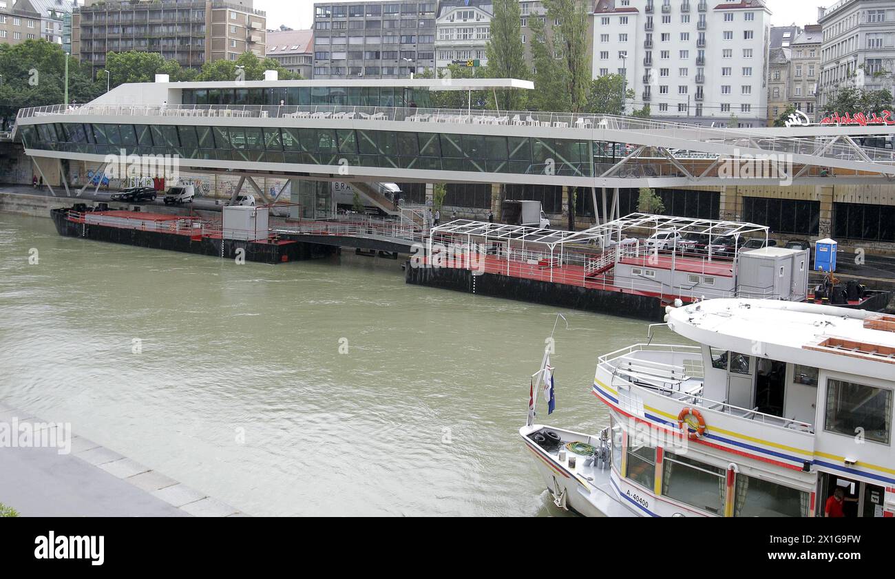 New pier in Vienna for the Twin City Liner a catamaran connecting ...