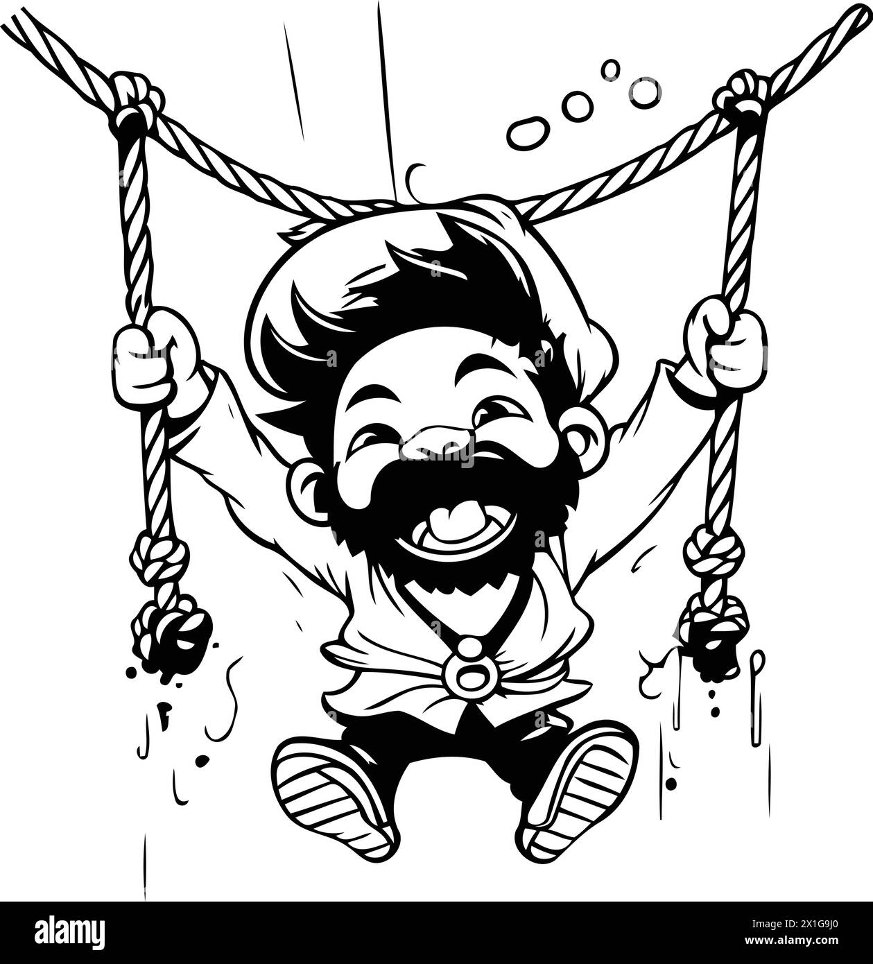 Rope funny Stock Vector Images - Alamy