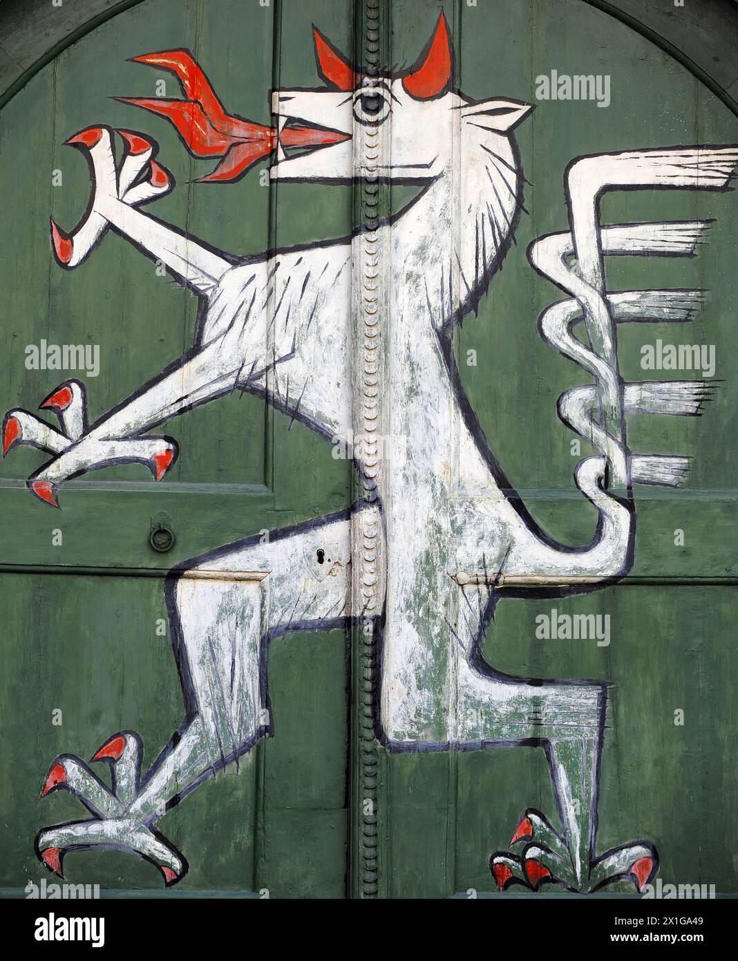 Coat of arms of Styria in the couryard of the Landhaus (Seat of ...