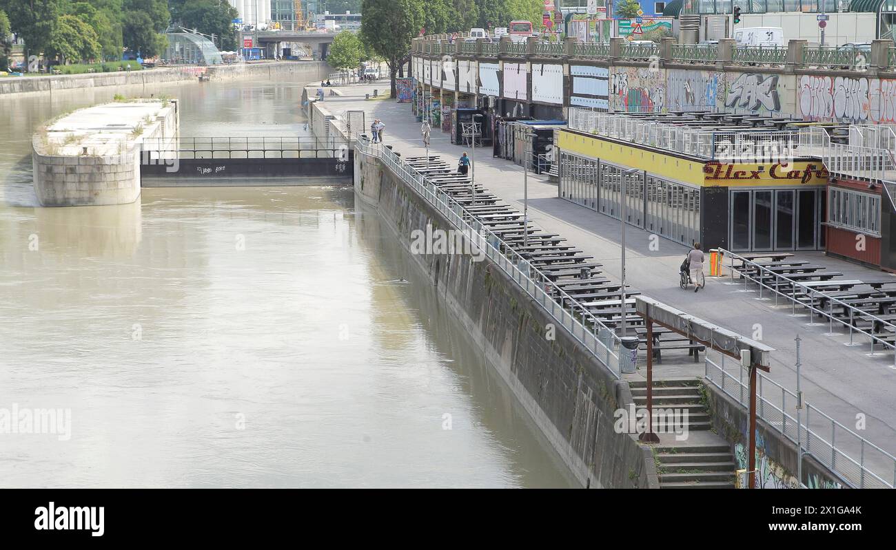 Austria - Flex bar and cafe at Vienna Danube Channel, captured on 27 ...