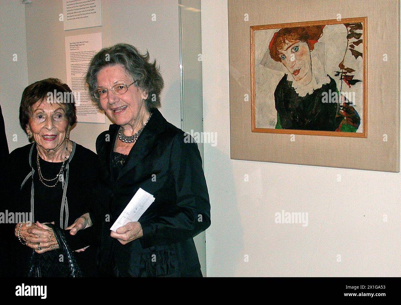 Schiele's painting "Portrait of Wally" in the Museum of Jewish Heritage ...