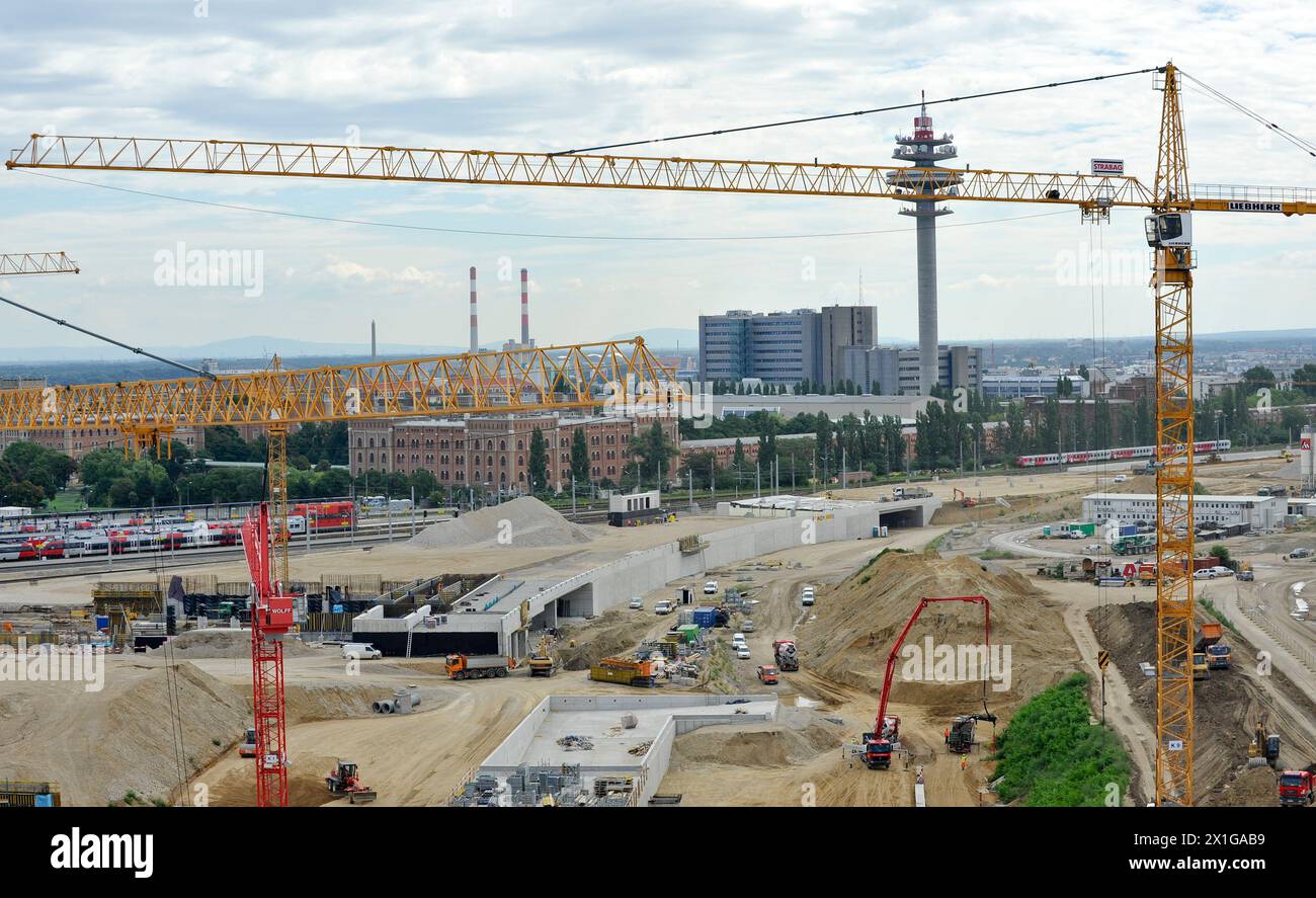 Austria - construction site of the main railway station in Vienna ...