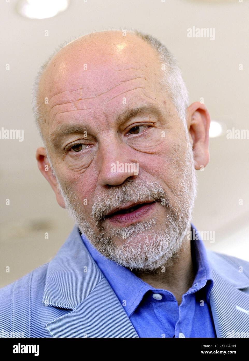 US actor John Malkovich attends a press conference for his performance ...