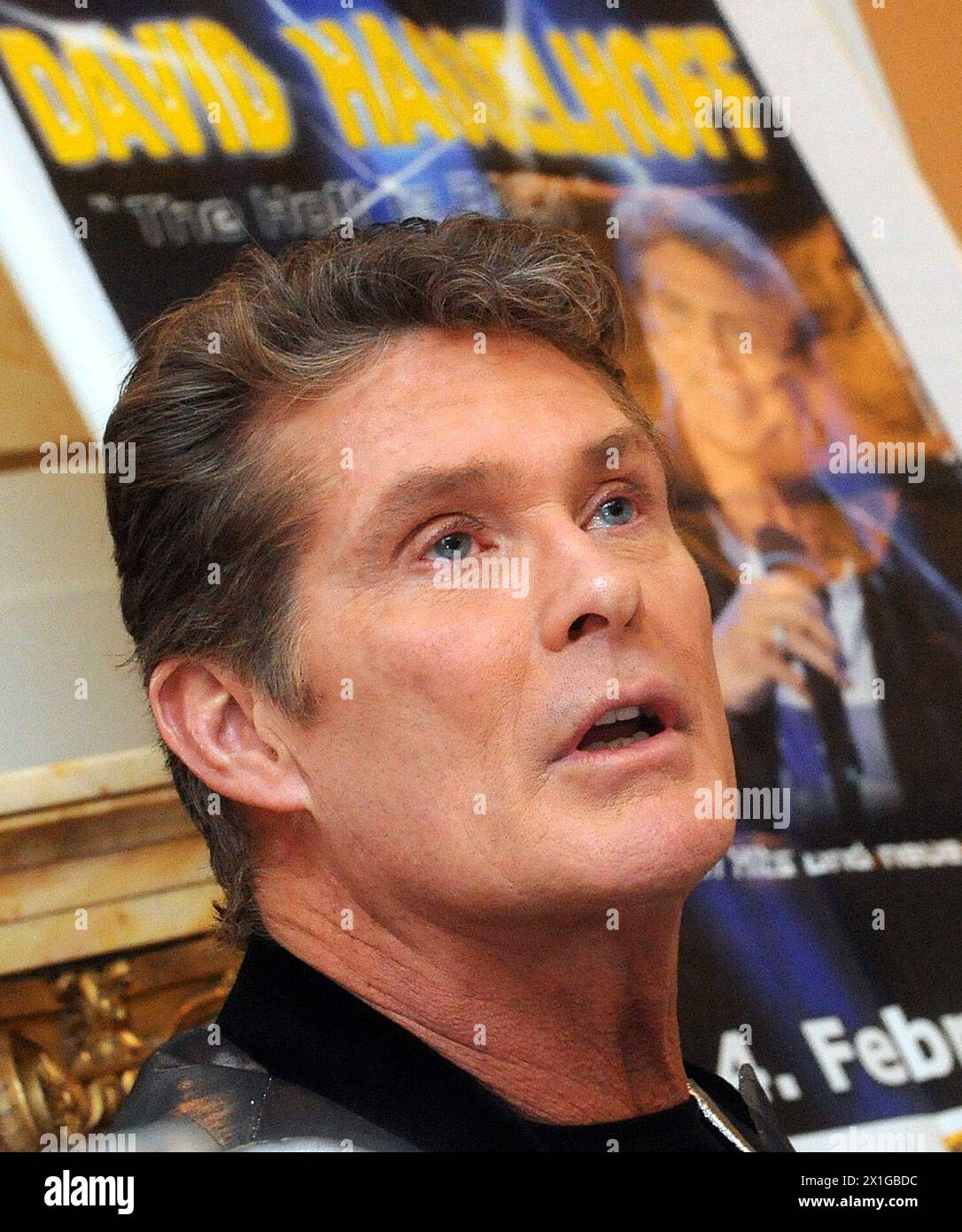 US-American Singer and actor David Hasselhoff during a press conference ...