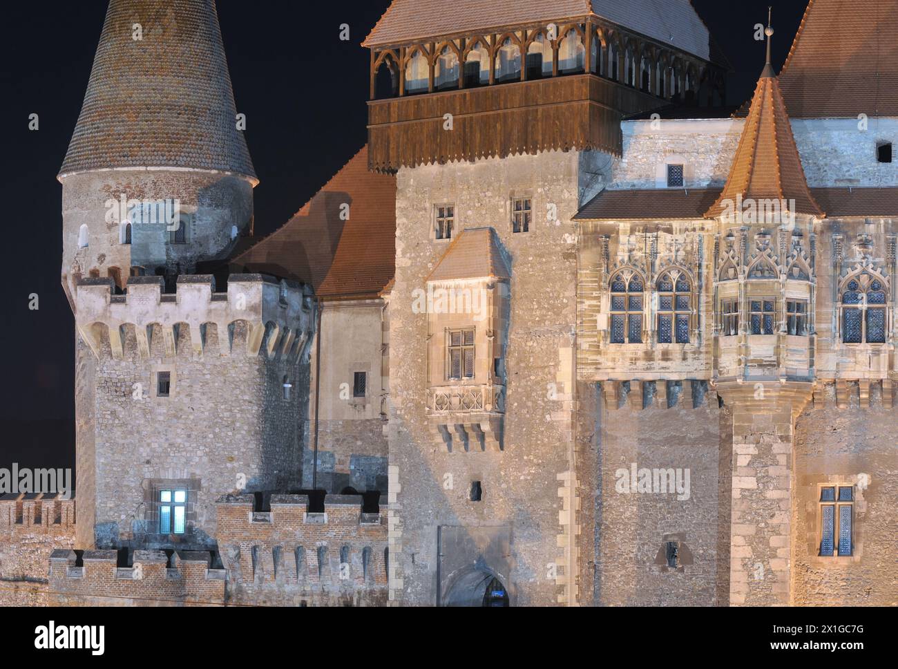 Corvin Castle, Hunyadi Castle, Hunedoara Castle, Romania Stock Photo ...