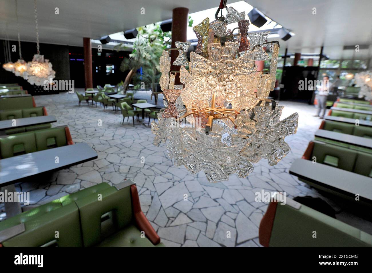 Pavilion of the disco "Volksgarten" in Vienna on 29 June 2011. The ...