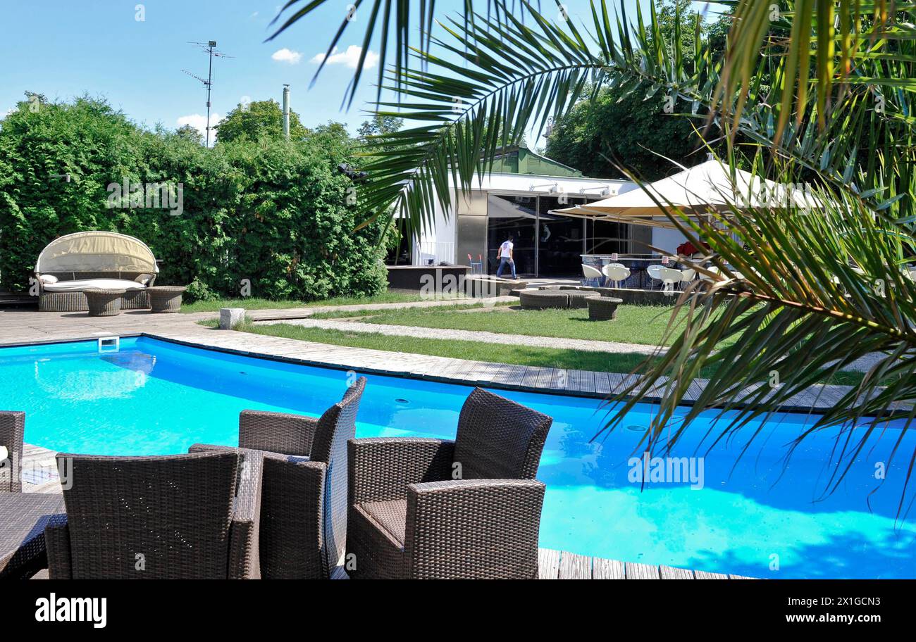 Pavilion of the disco "Volksgarten" in Vienna on 29 June 2011. The ...