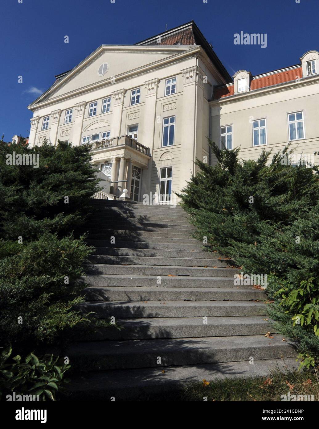 Schloss Wilhelminenberg, an imperial palace dating from the early 20th ...
