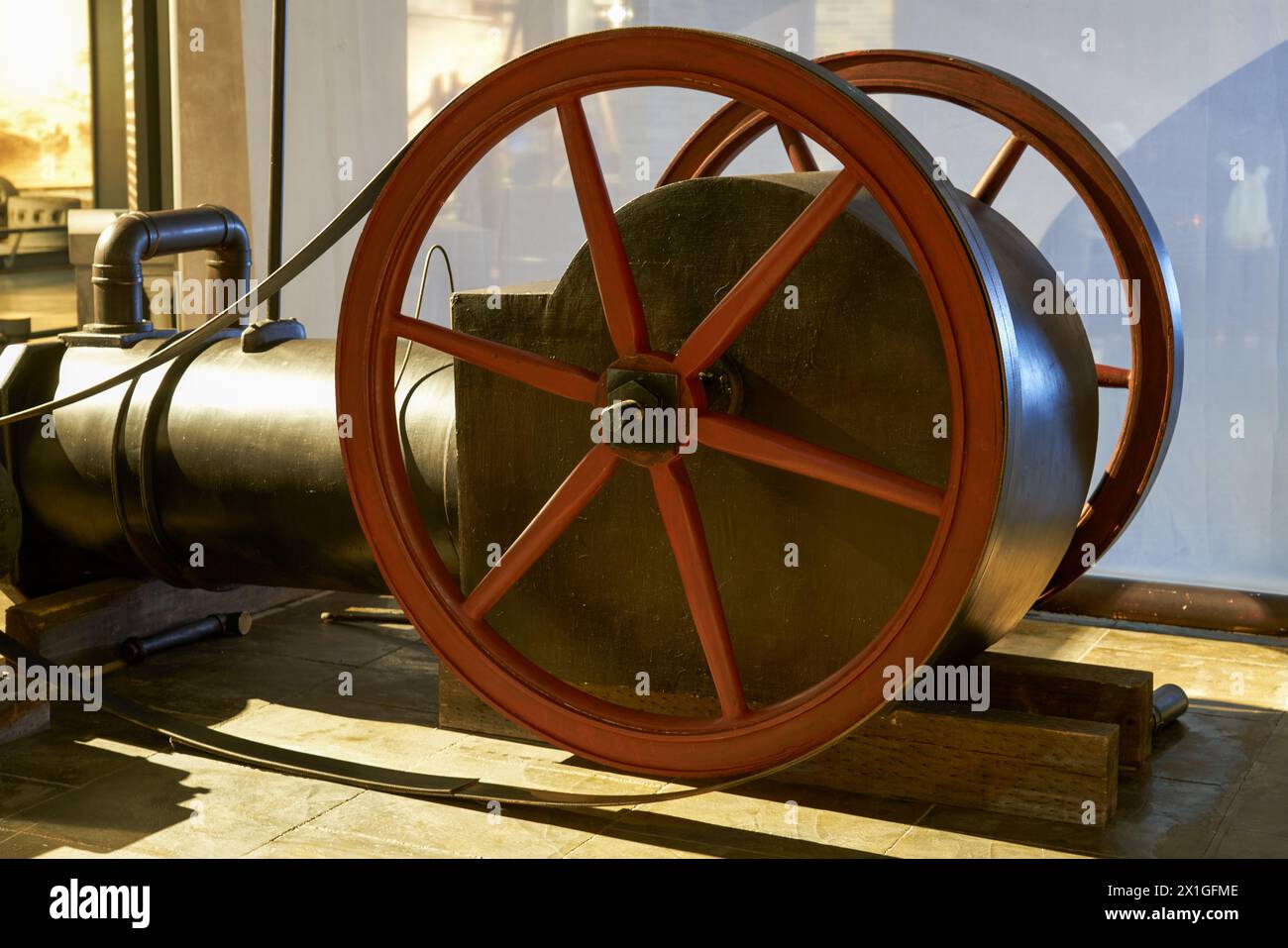 Large machinery and gears in Liuzhou Industrial Museum, Guangxi, China ...