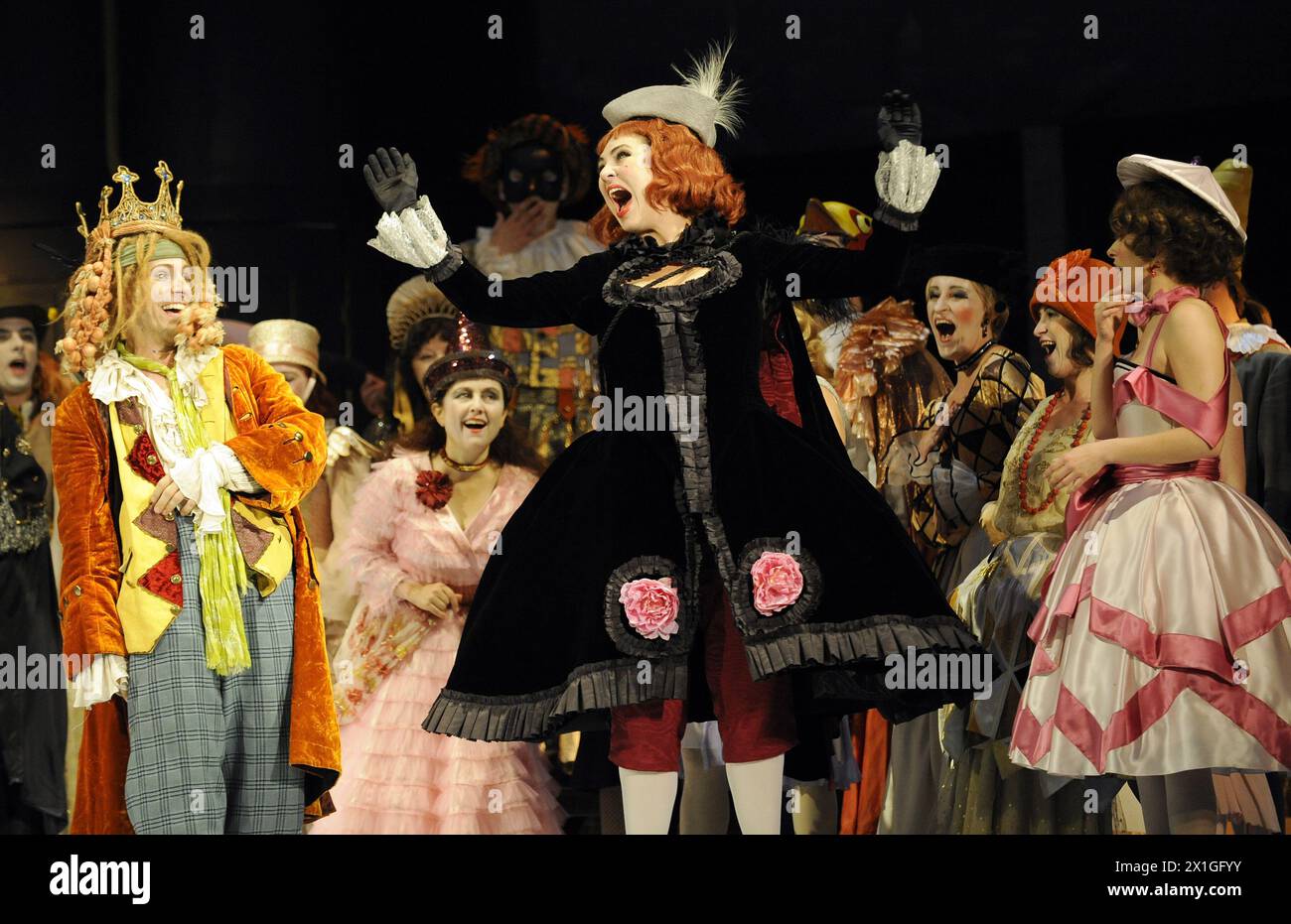 Vienna - Musical comedy "Madame Pompadur" rehearsals at Volksoper ...
