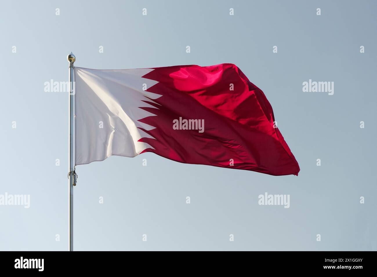 Qatar flag background. National flag of Qatar Doha backdrop. High ...