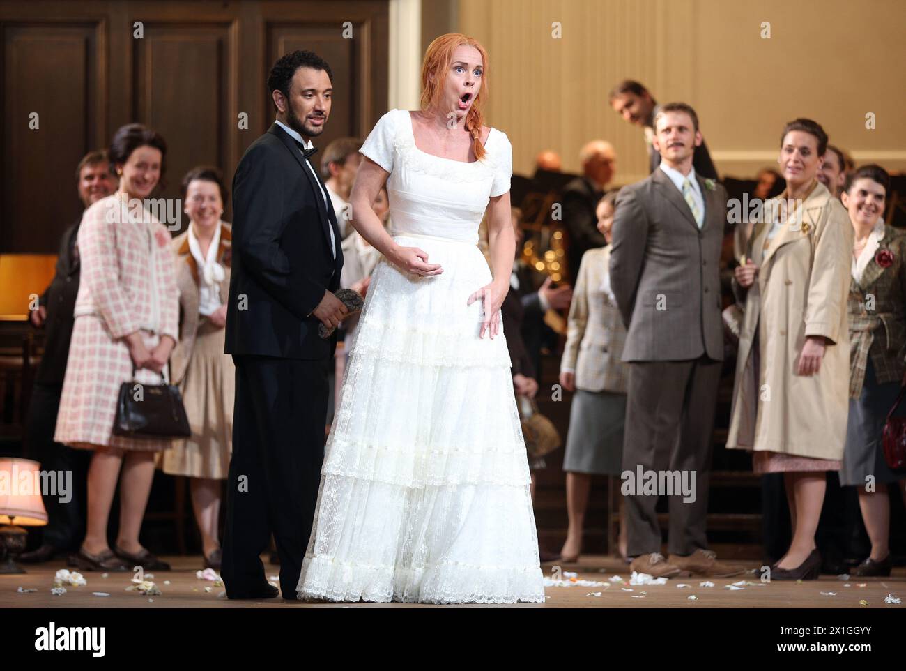 Vienna - "La donna del lago" rehearsals at Theater an der Wien on 6th ...