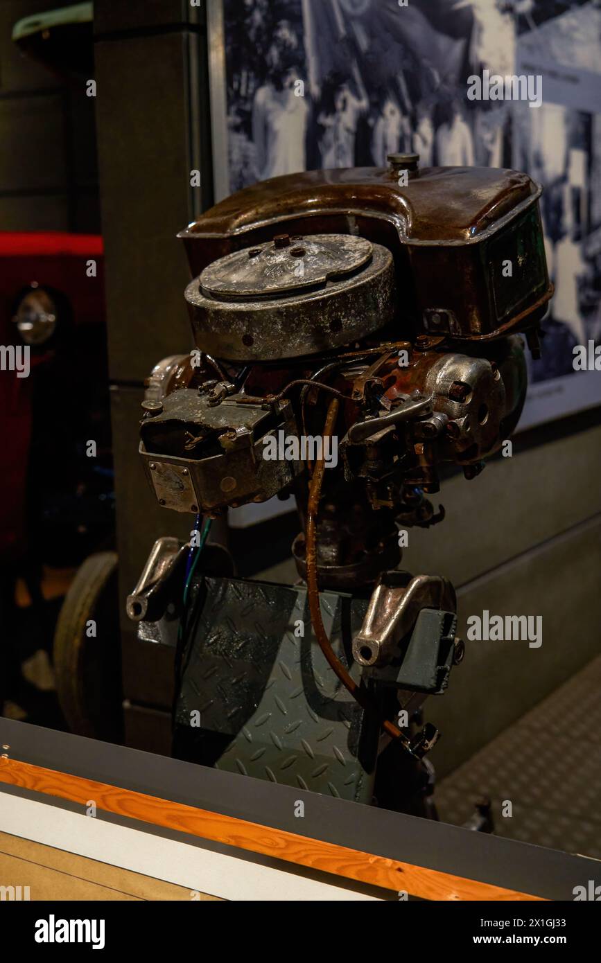 Large machinery and gears in Liuzhou Industrial Museum, Guangxi, China ...