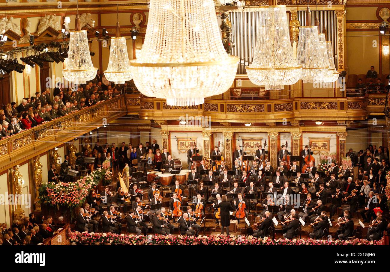 General view of the rehearsal of the Vienna Philharmonic New Year's ...