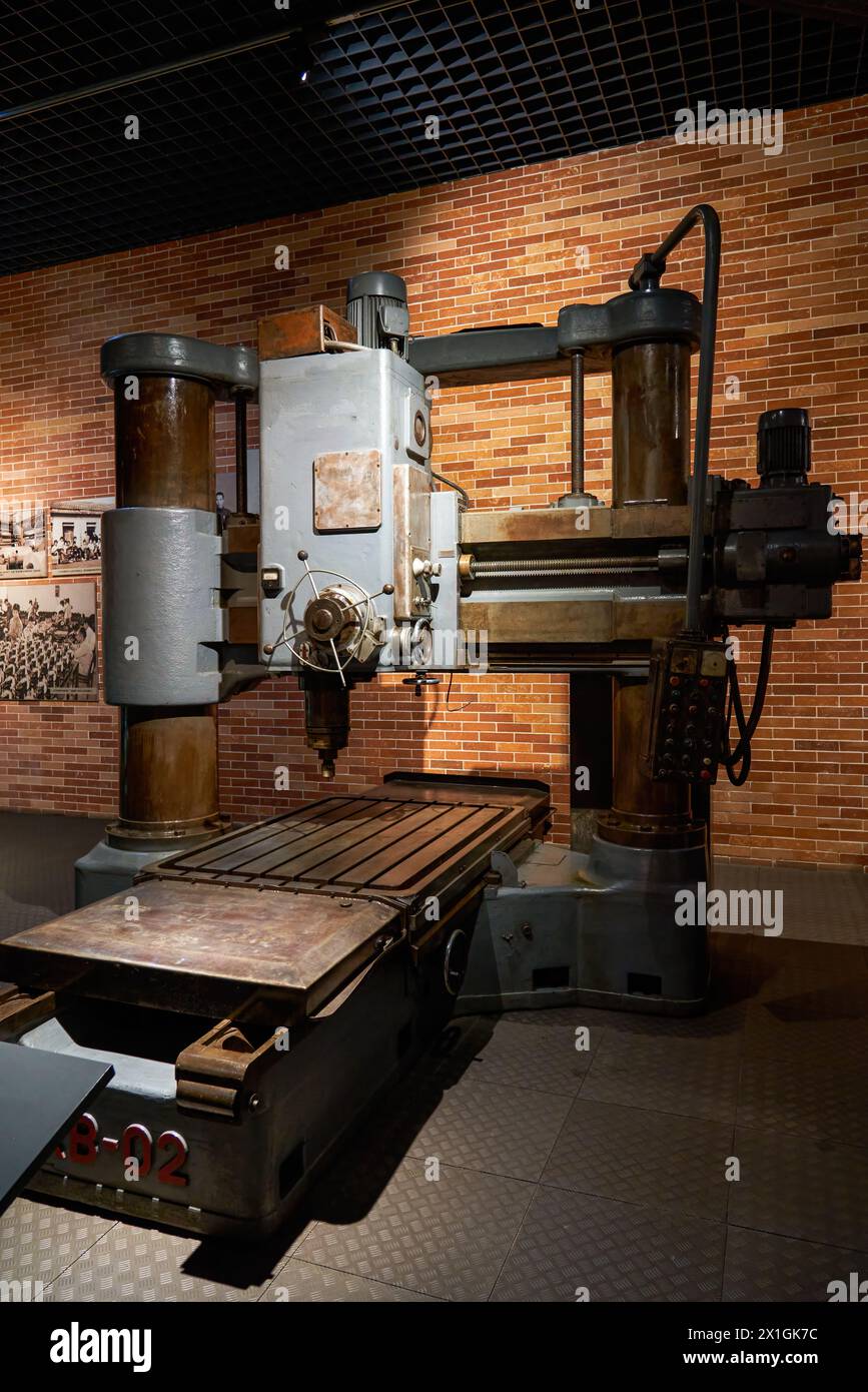 Large machinery and gears in Liuzhou Industrial Museum, Guangxi, China ...