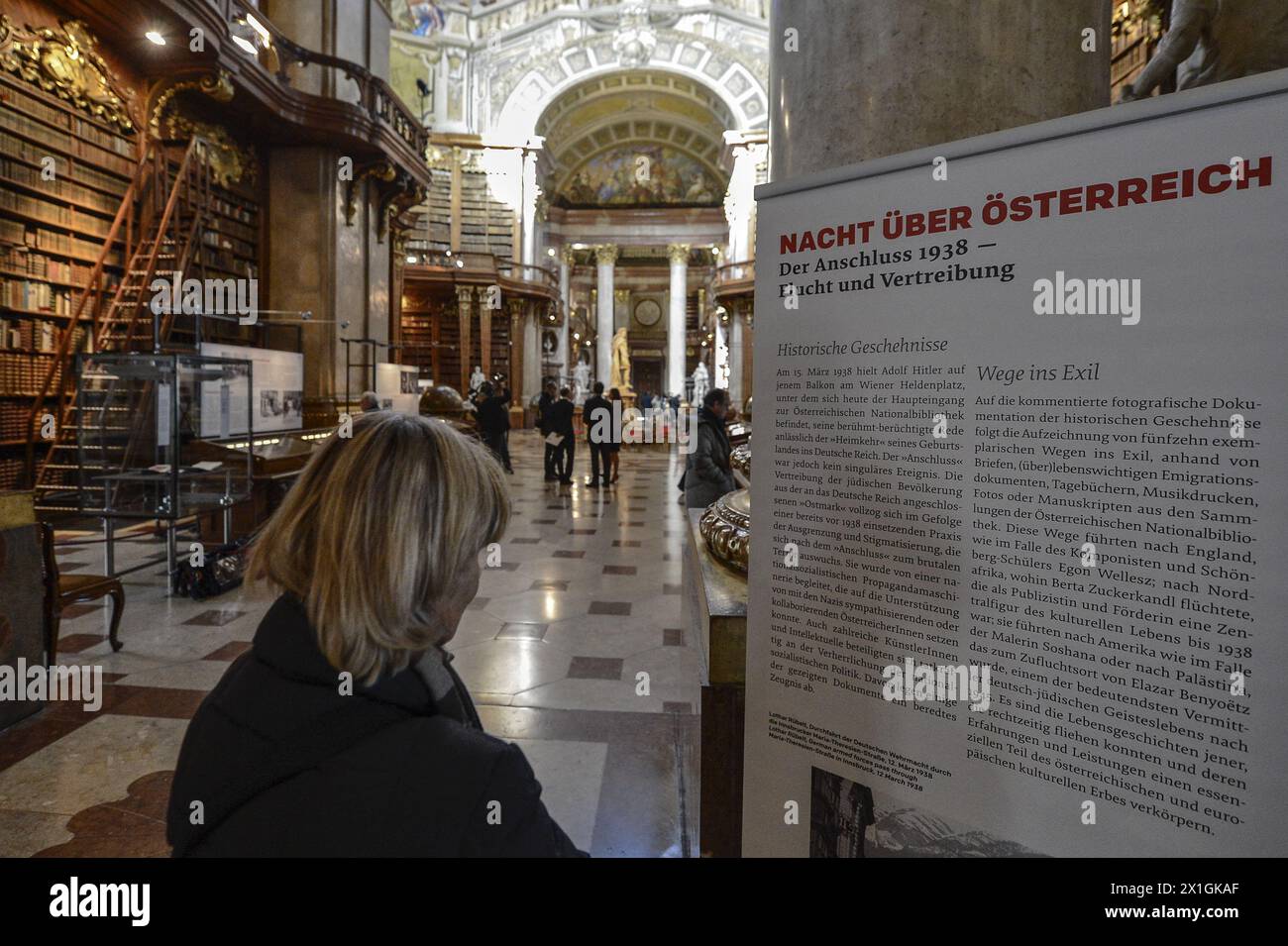 Vienna - Press tour of the exhibition "Nacht über Österreich. Der ...