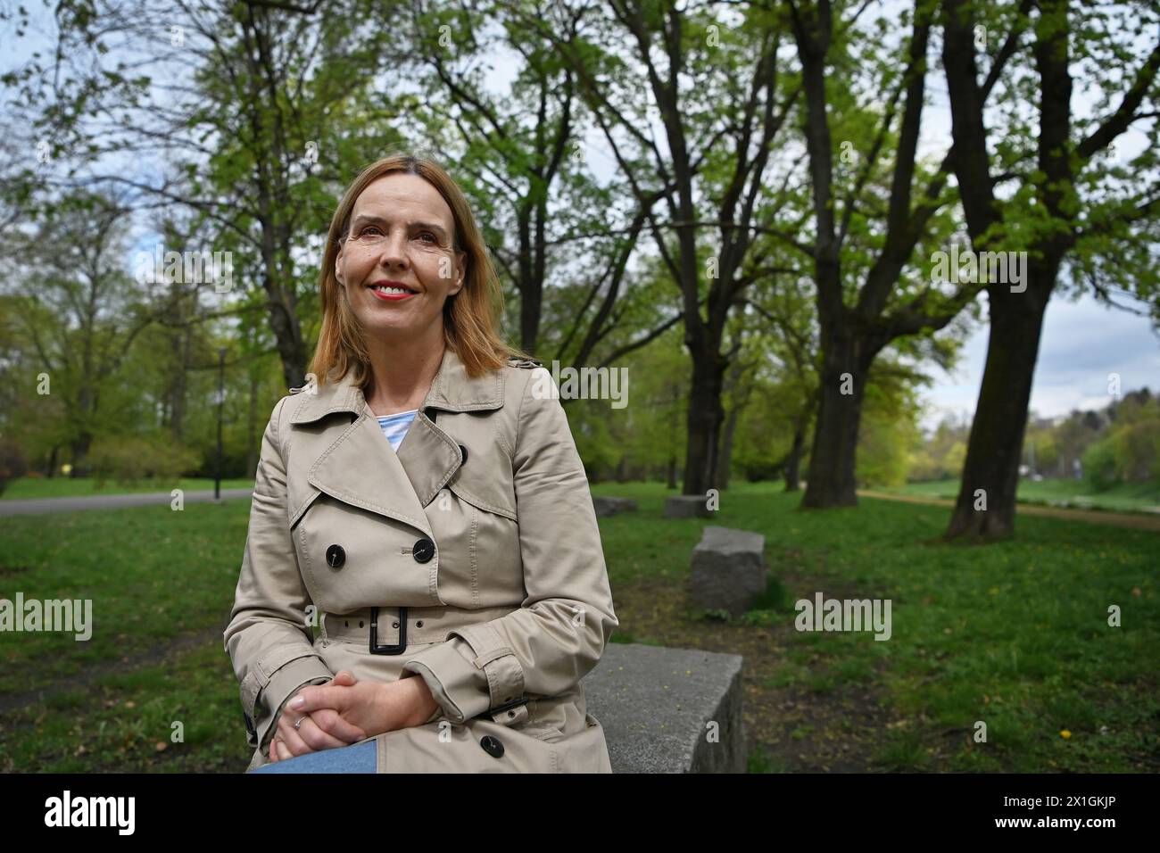 Ostrava, Czech Republic. 04th Apr, 2024. Czech writer Karin Lednicka ...