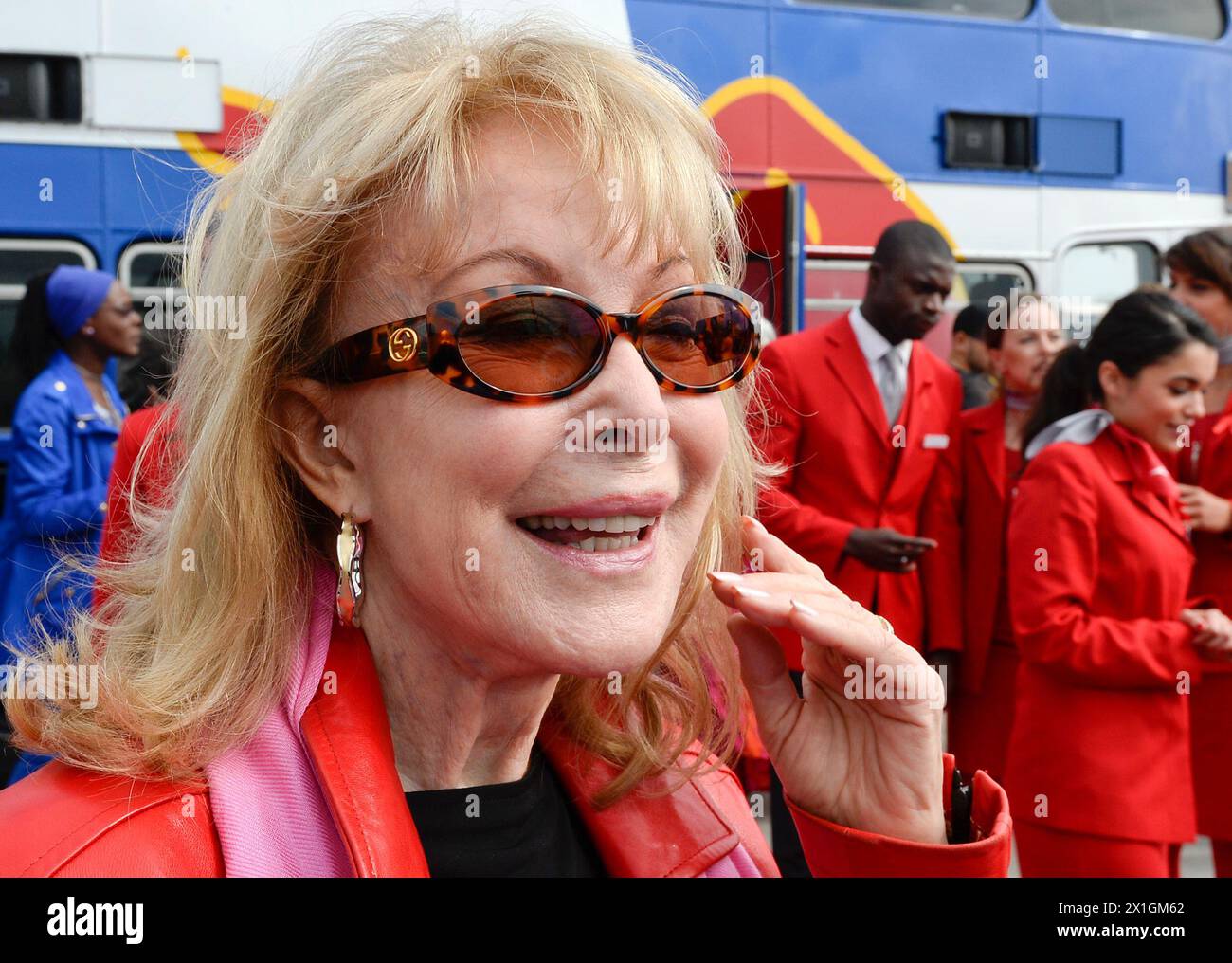 Actress Barbara Eden arrives for the Life Ball gala at the airport ...