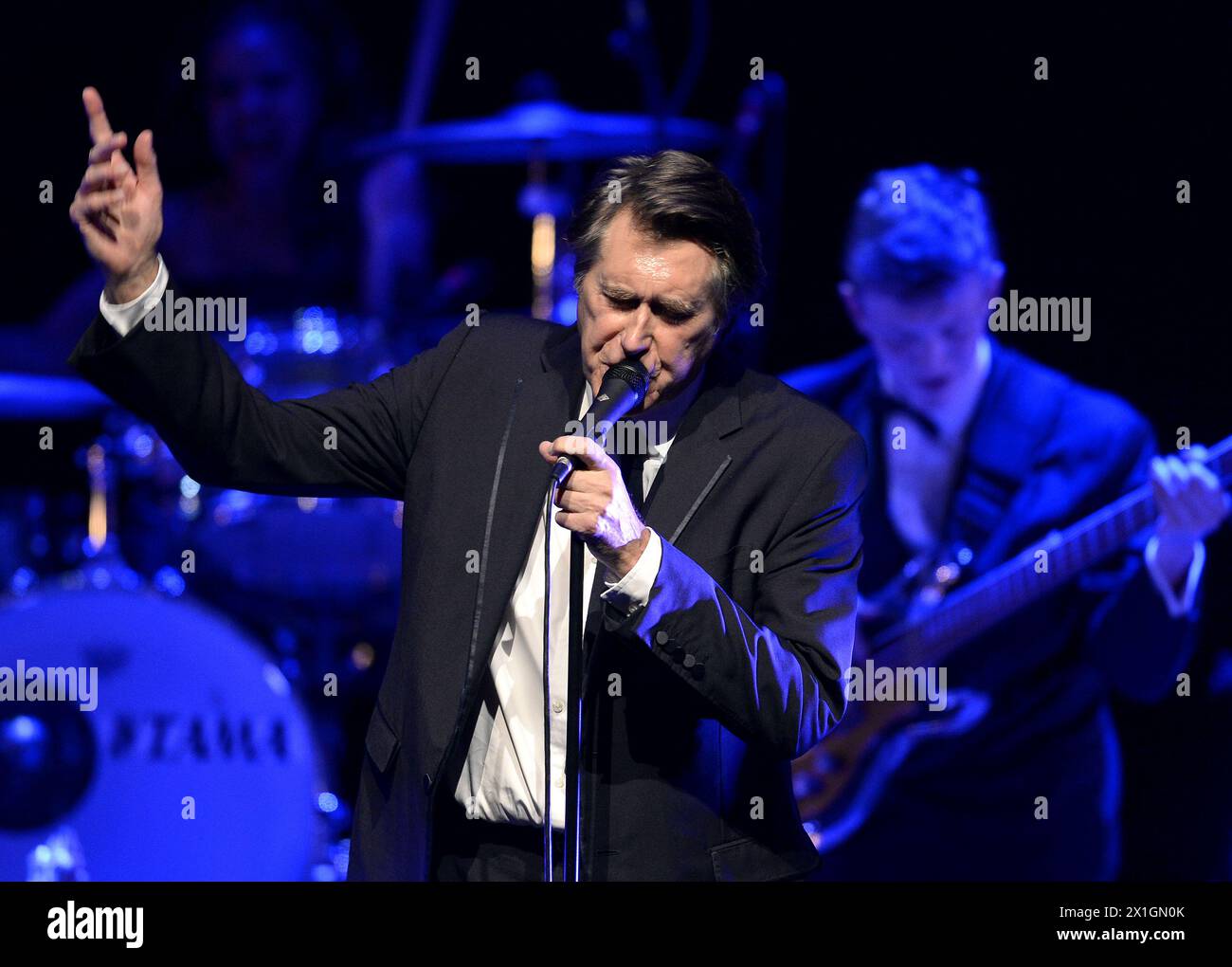 British musician Bryan Ferry perfoms on stage during a concert at the ...