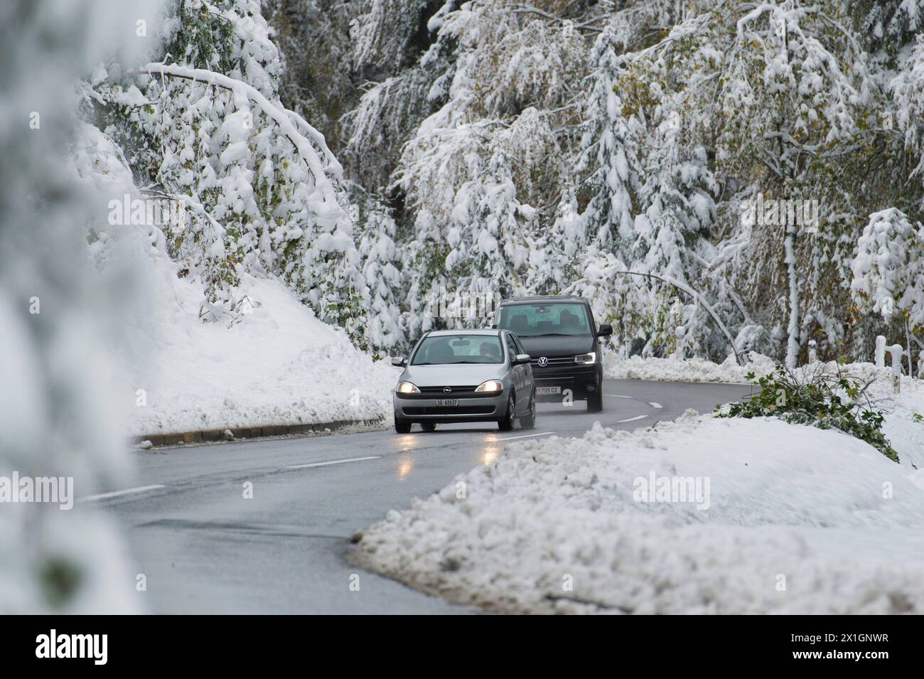 Snowfall in western parts of Austria brought up to 50 centimeters of ...