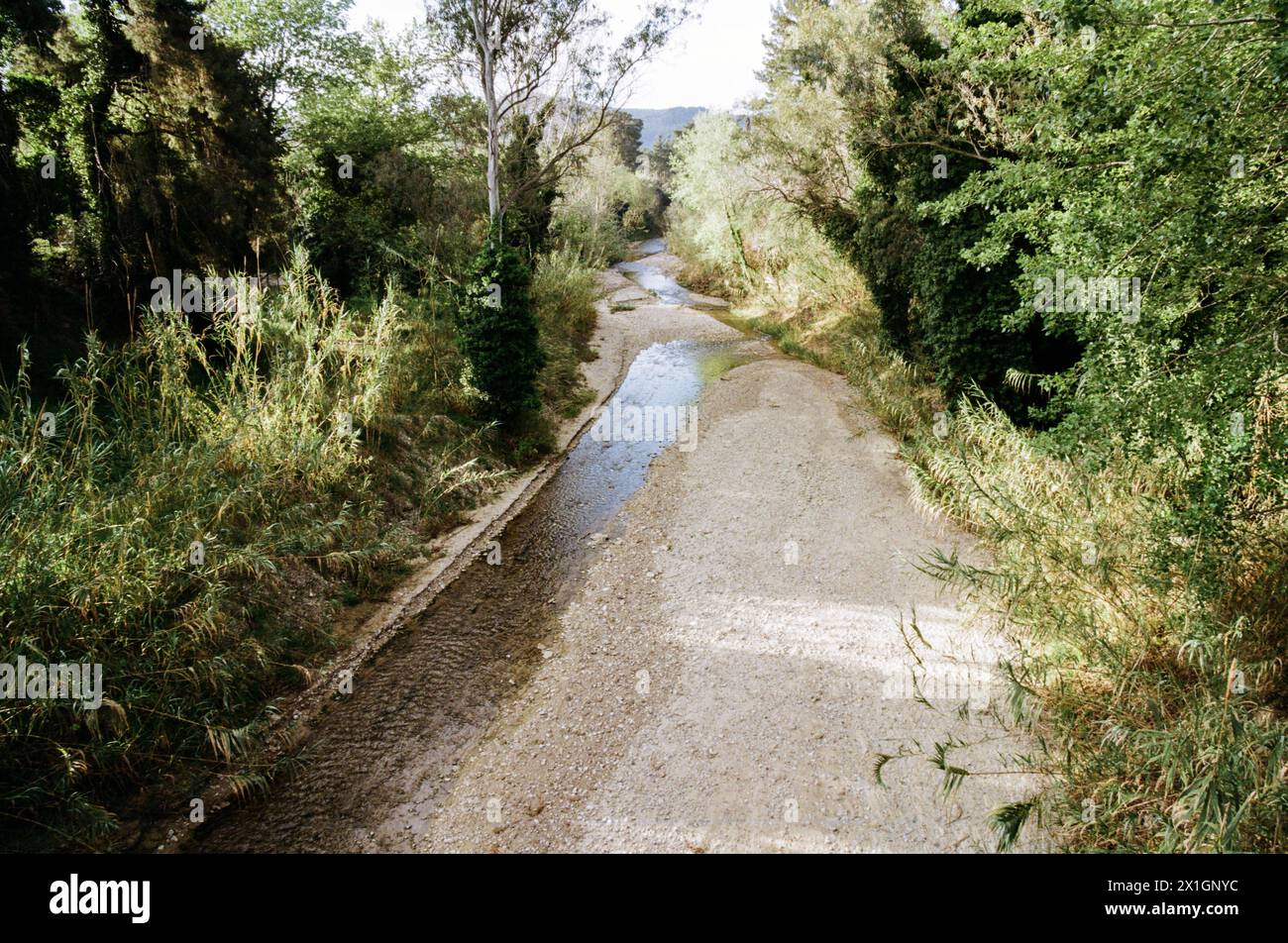 River Alfeiós is the longest river in the Peloponnese, Olympia, Greece ...