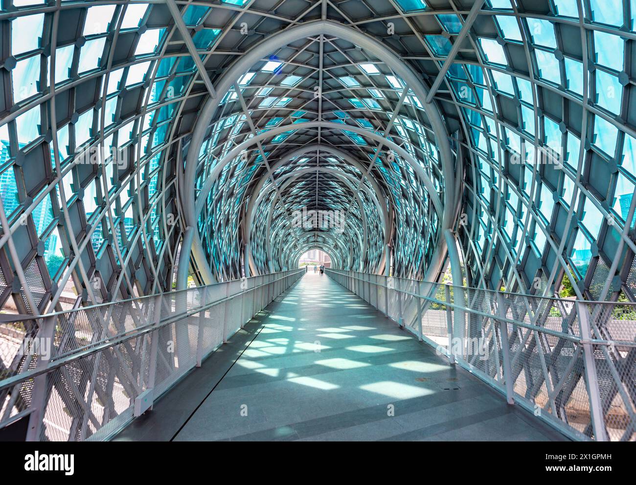 Kuala Lumpur,Malaysia-April 16 2023:An exquisite pedestrian bridge ...