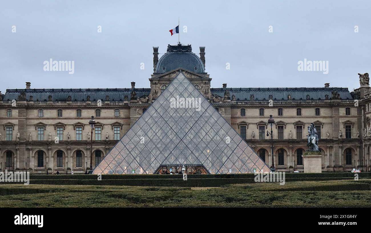 Louvre pyramid Paris France Europe Stock Photo - Alamy