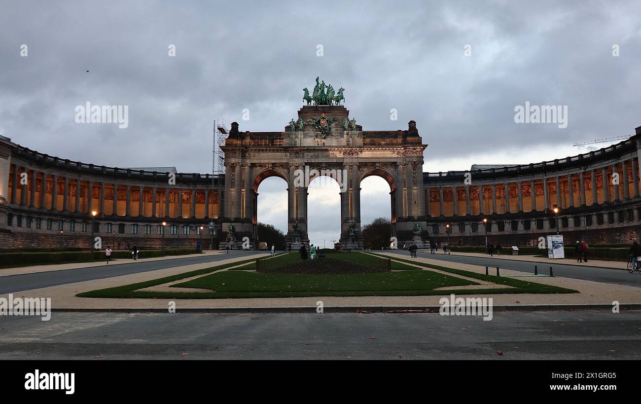 Cinquantenaire Monument Brussels Belgium Europe Stock Photo - Alamy