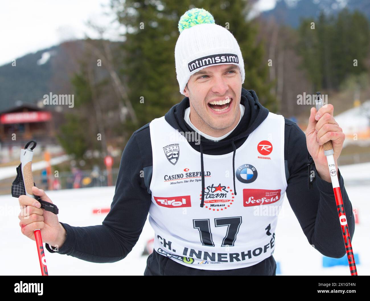 Christof Innerhofer during a charity ski race at the 8th World Star Ski ...