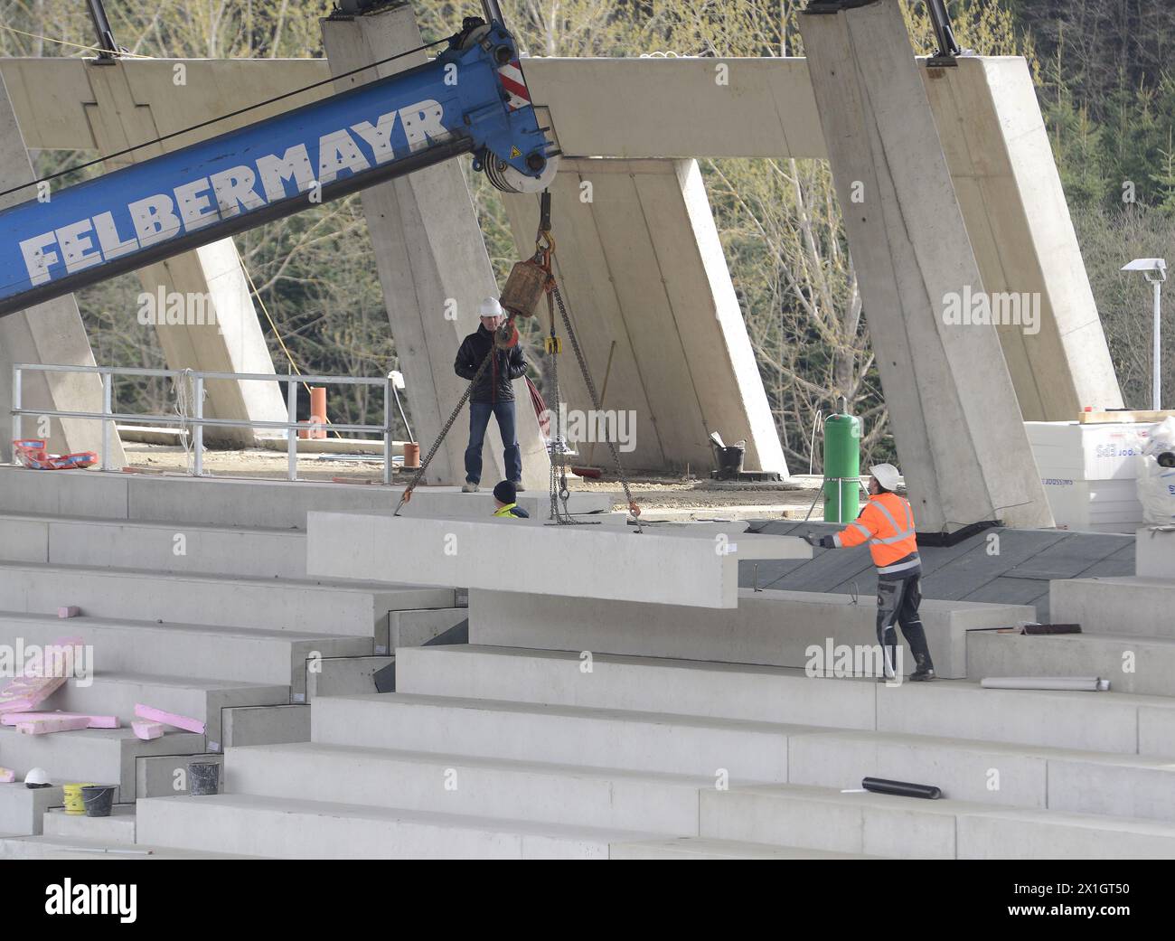 The construction works continue at the Red Bull Ring race track in ...