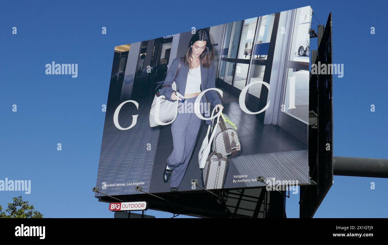 Los Angeles, California, USA 15th April 2024 Kendall Jenner Gucci ...