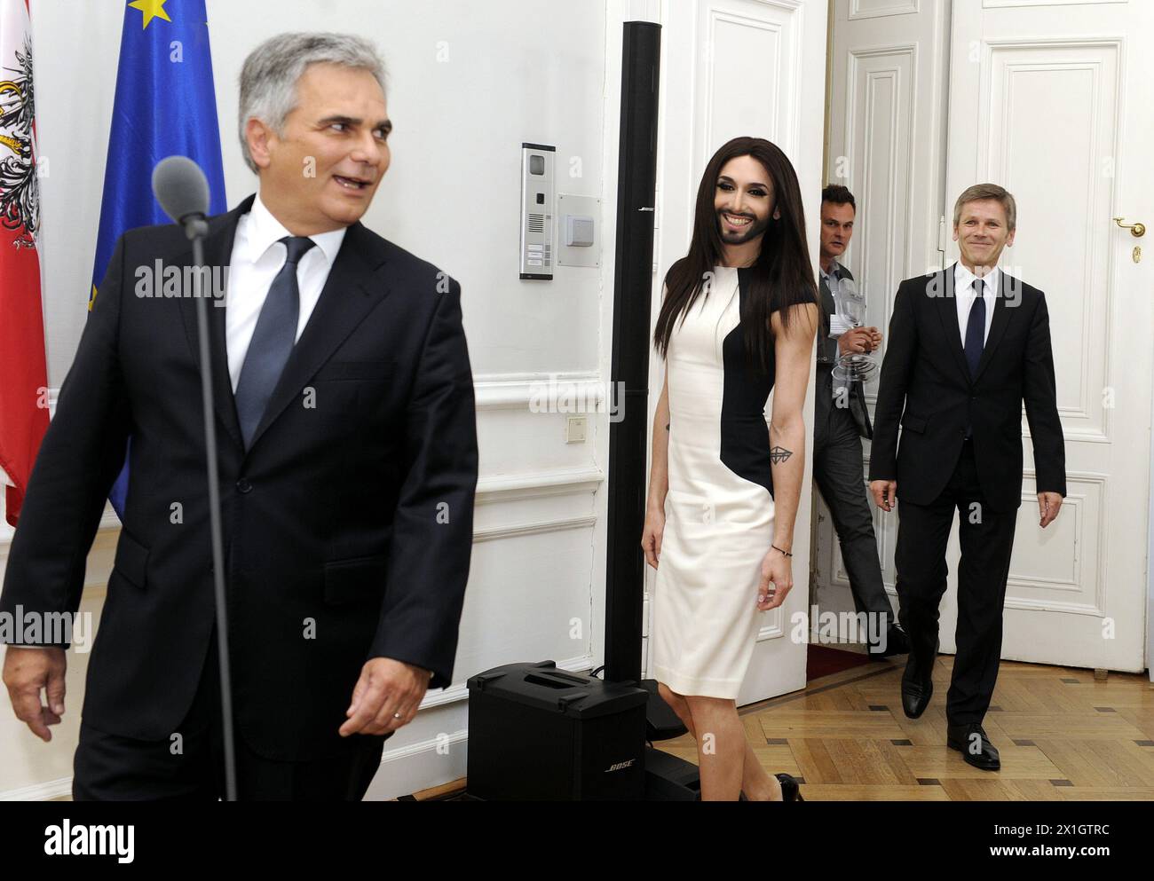 Austrian singer and Eurovision Song Contest 2014 winner Conchita Wurst ...
