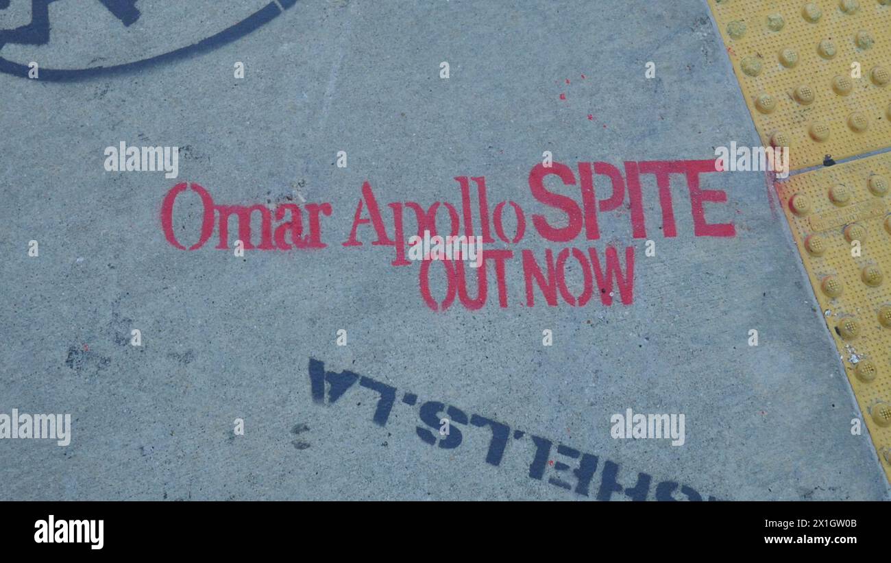 Los Angeles, California, USA 15th April 2024 Singer Omar Apollo Spite ...