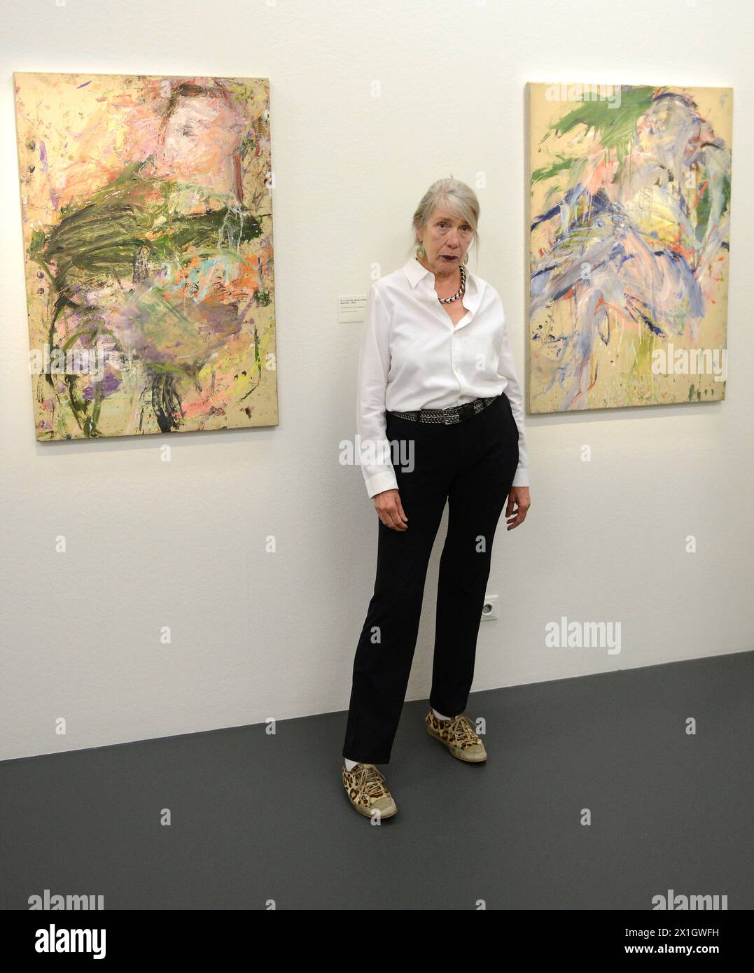 Austrian paintress Martha Jungwirth presents her works at the ...