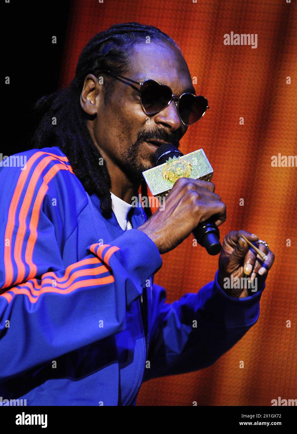 US rapper Snoop Dogg aka 'Snoop Lion' performs during the music ...