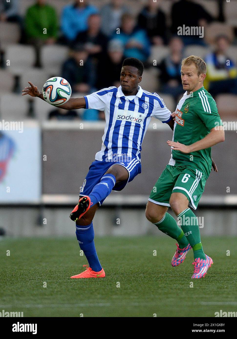 UEFA Europe League soccer match between HJK Helsinki and SC Rapid ...