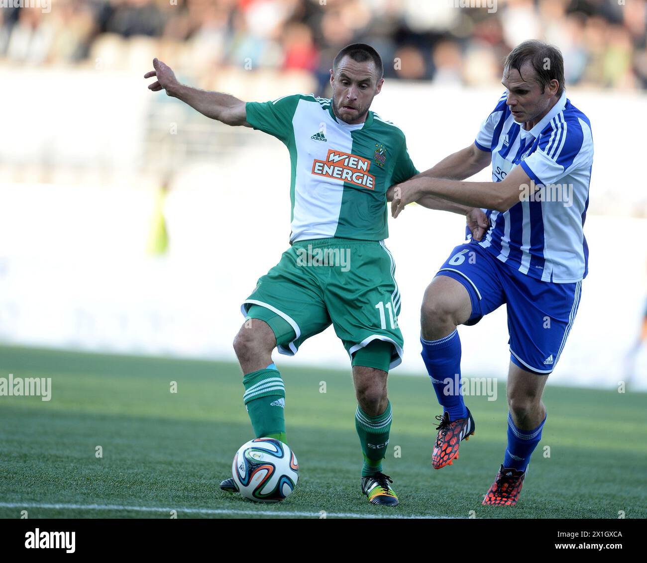 UEFA Europe League soccer match between HJK Helsinki and SC Rapid ...