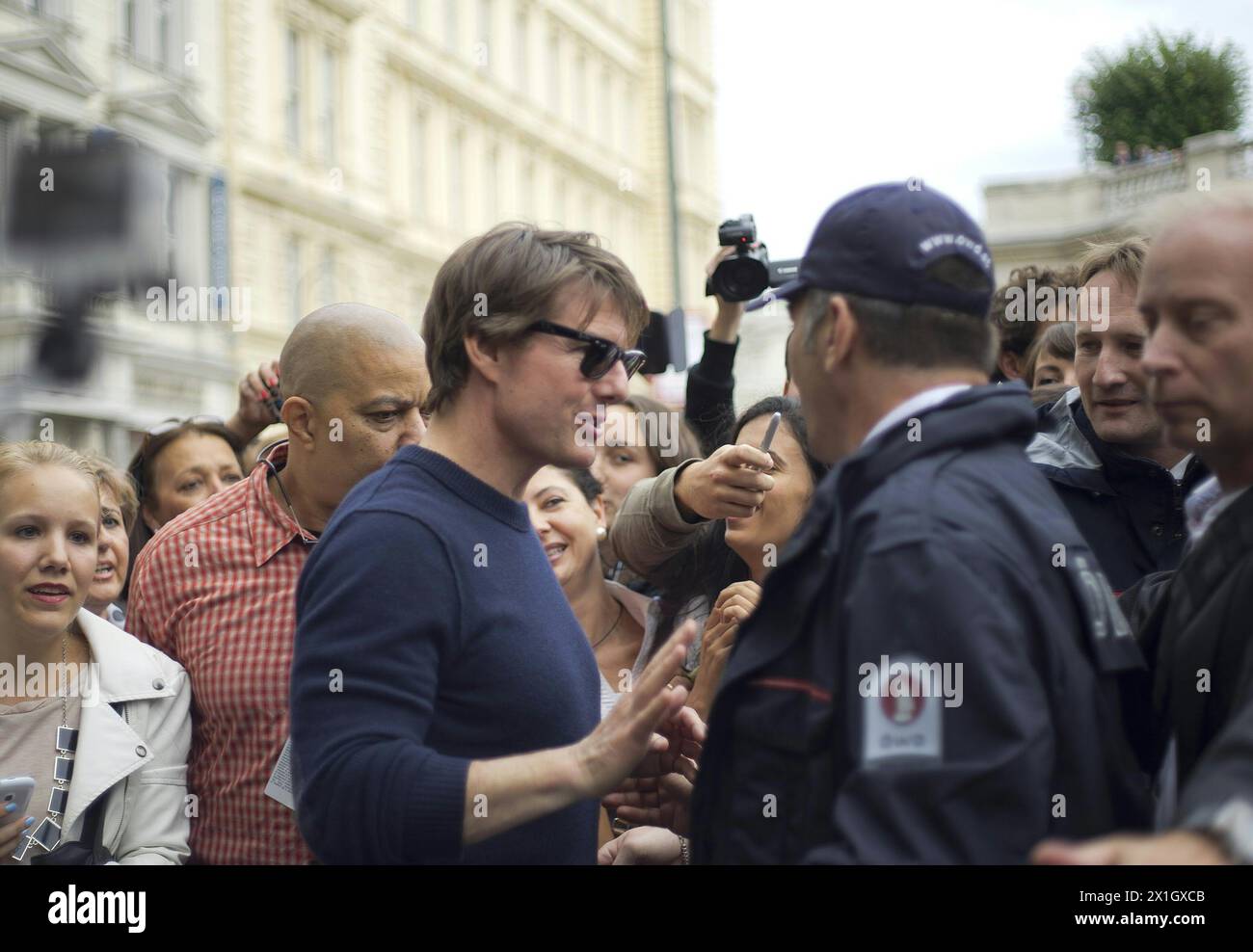 Actor Tom Cruise arrives at the Vienna State Opera on 20 August 2014 ...