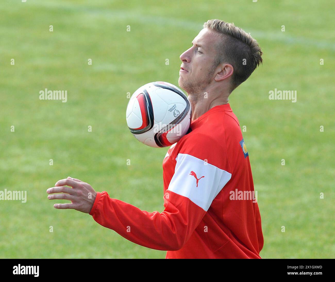 Training session of the Austrian national soccer team in Stegersbach ...