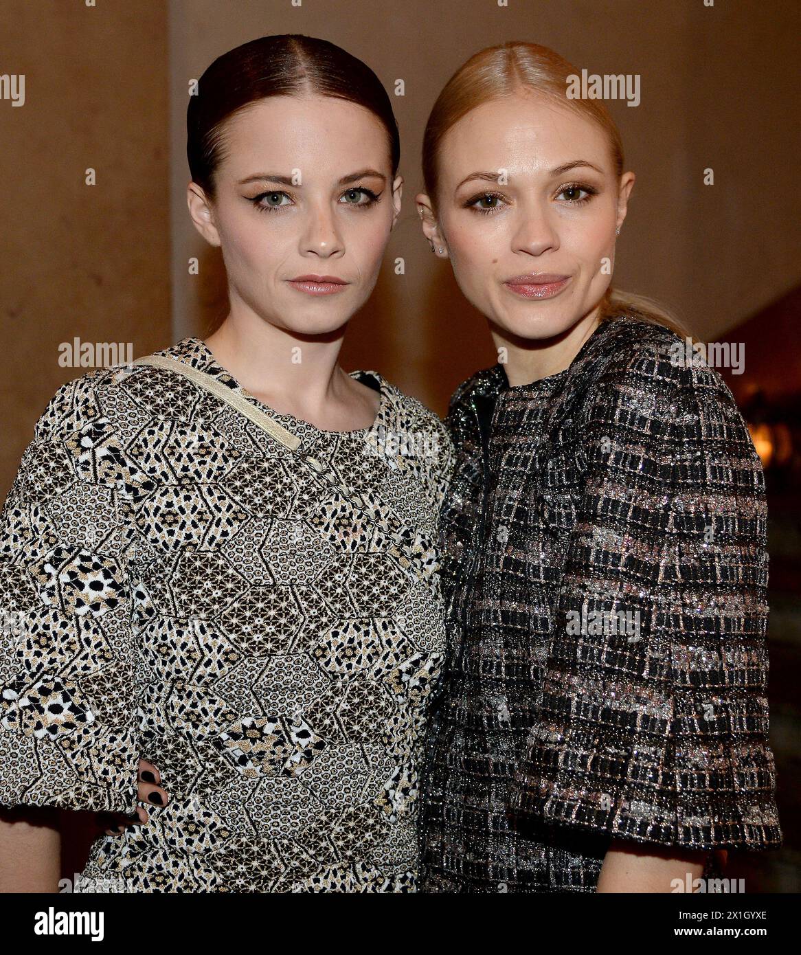 Actress Jasna Fritzi Bauer and actress Mavie Hoerbiger as part of ...