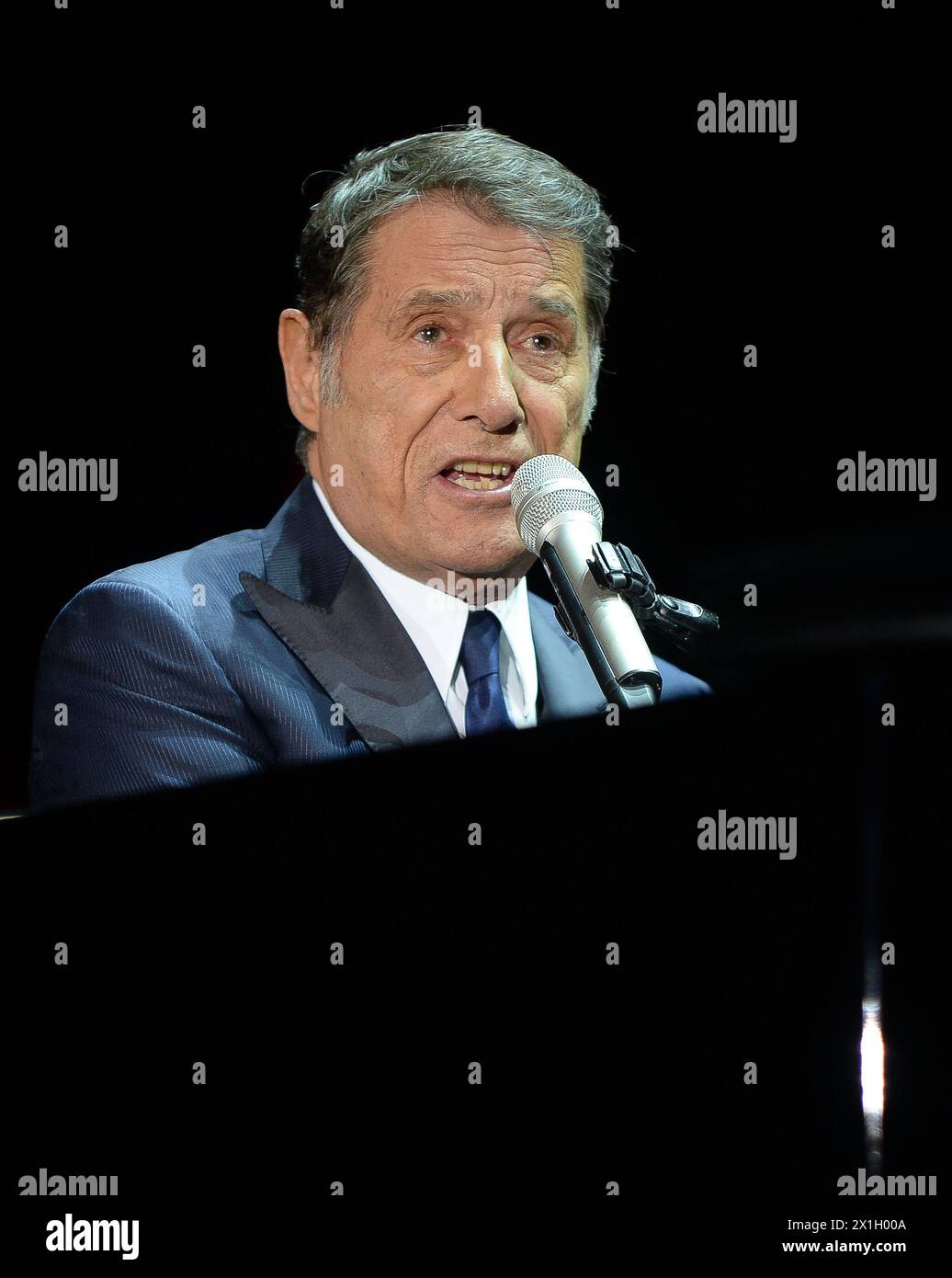 Concert of austrian singer Udo Juergens during his tour in Salzburg ...