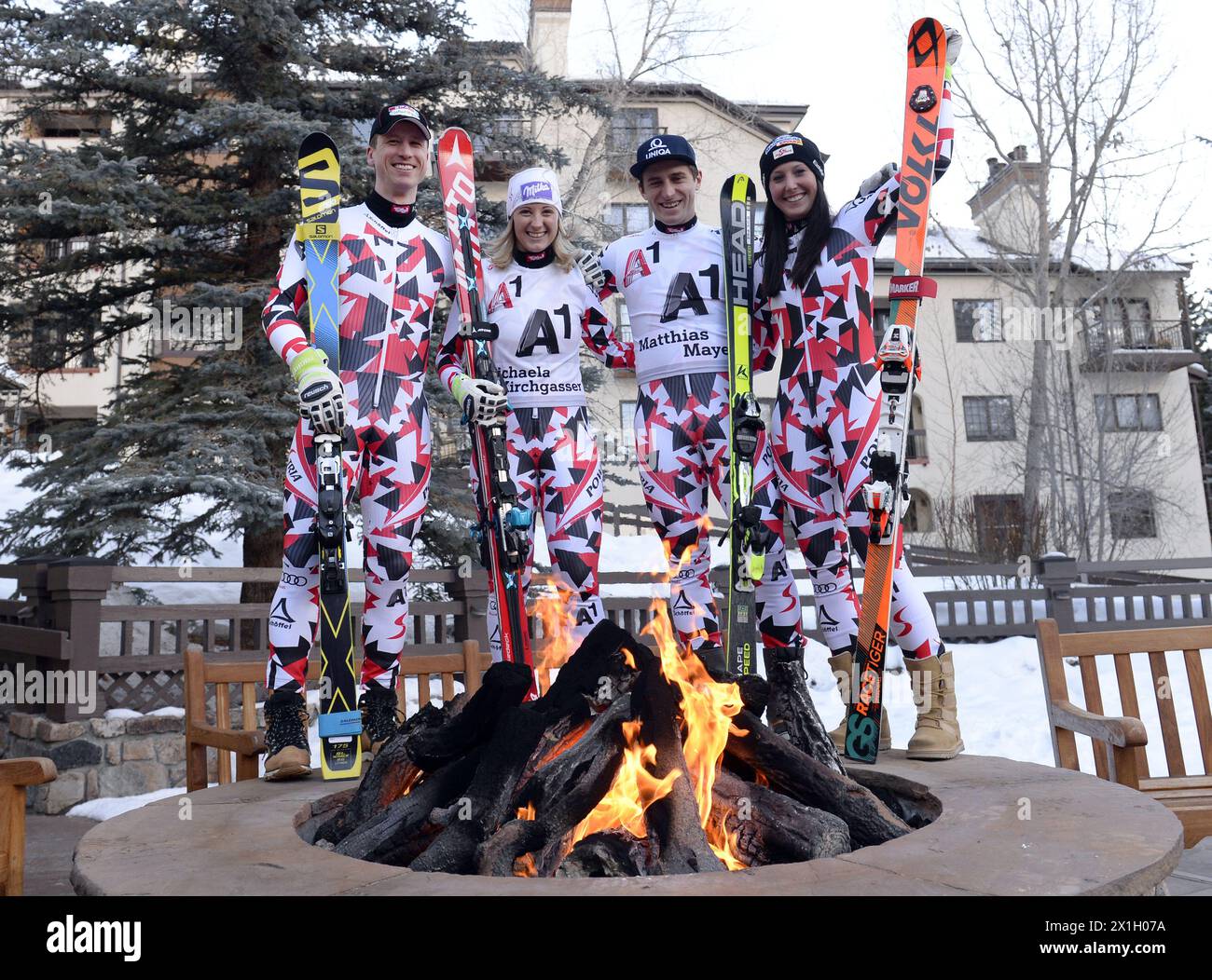 Presentation of the race suits of the austrian ski team at the Alpine ...