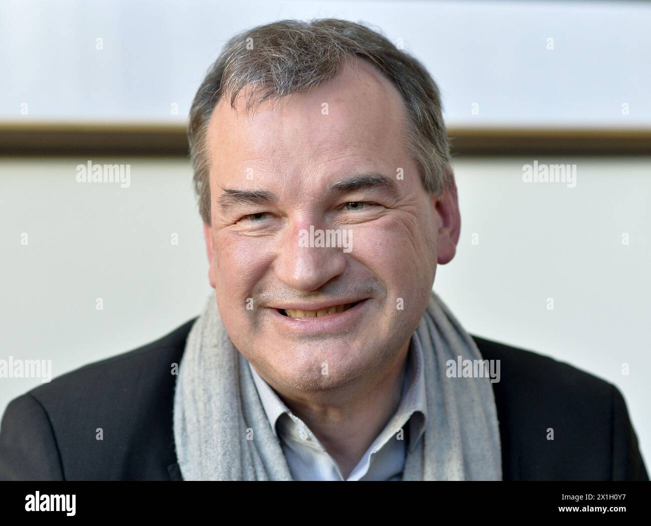 German director Uwe Eric Laufenberg speaks during an interview with the ...