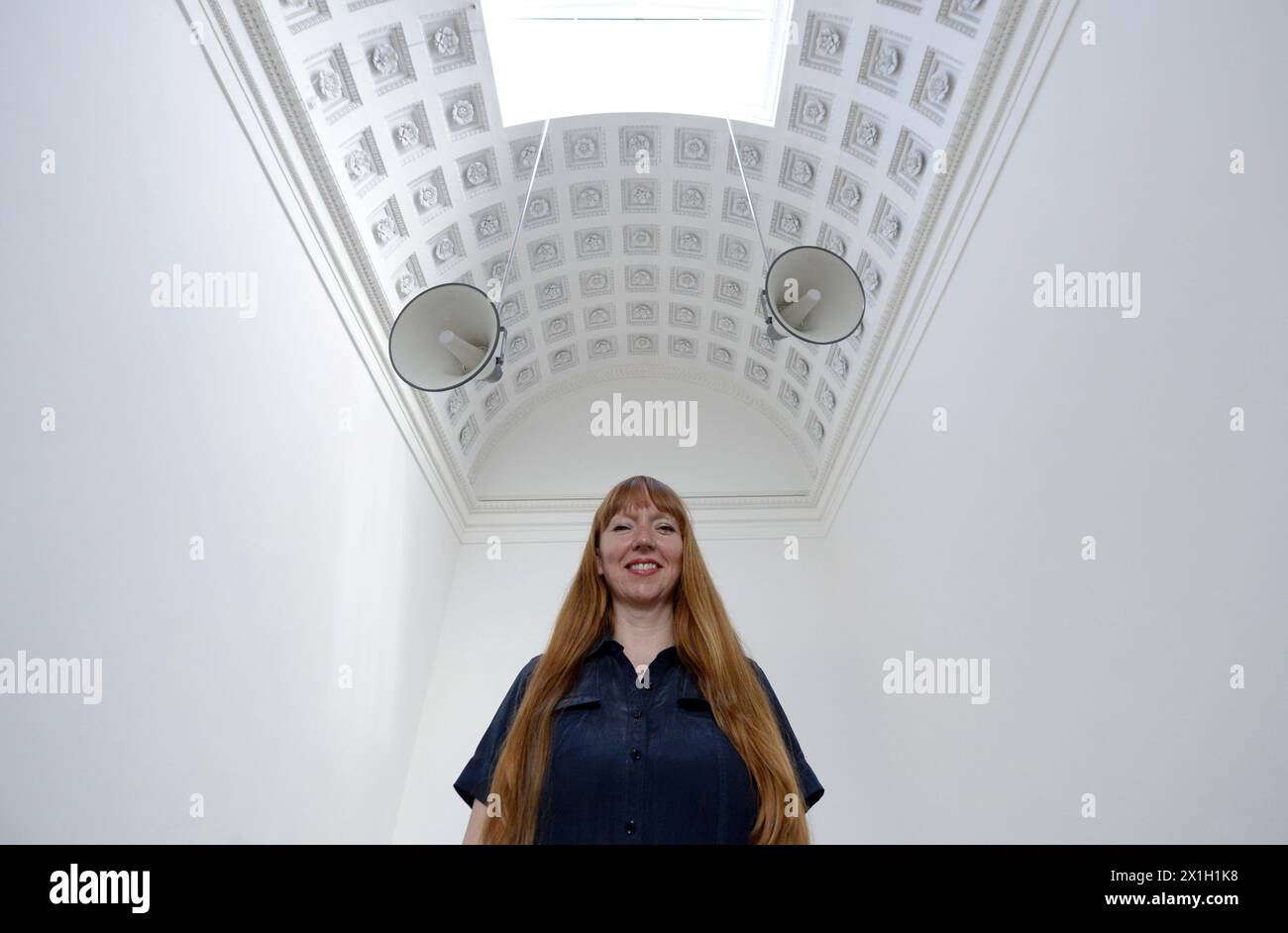 Vienna - Susan Philipsz next her sound installation "War Damaged ...