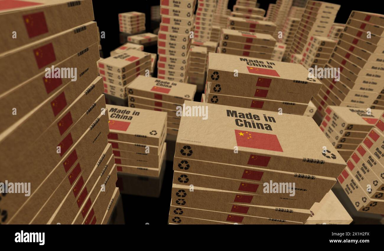 Made in China China box production line. PRC manufacturing and delivery ...