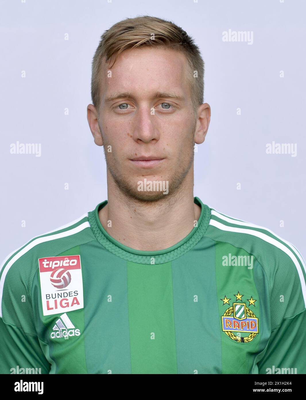 Vienna - photo shooting of the Austrian football team SK Rapid Wien ...