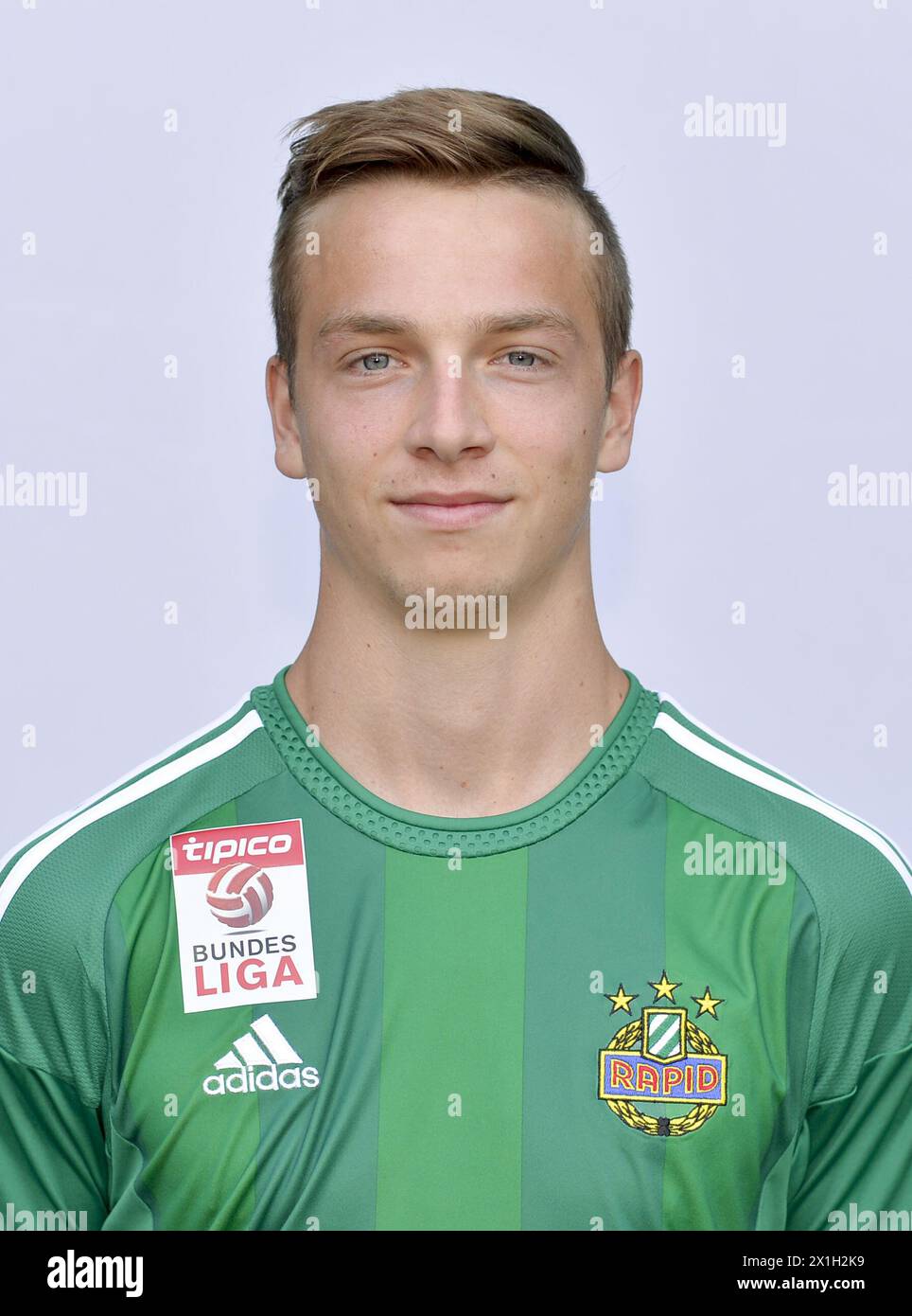 Vienna - photo shooting of the Austrian football team SK Rapid Wien ...