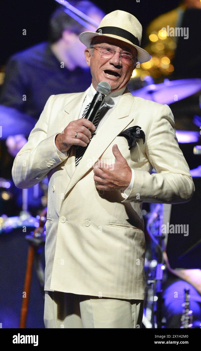 Vienna - Jazz singer Louis Austen during concert "Sinatra Tribute ...